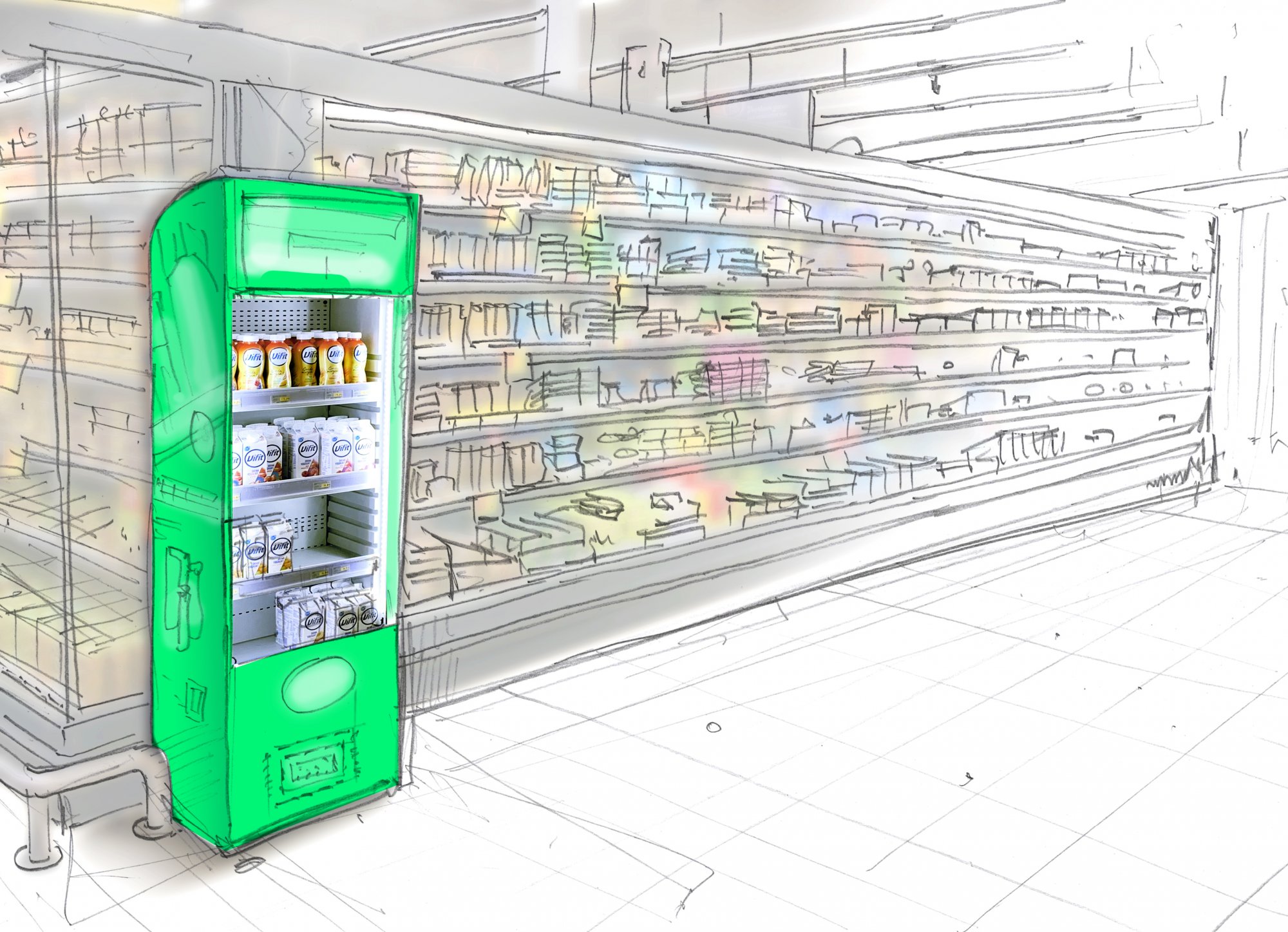 Freezer for POS promotion